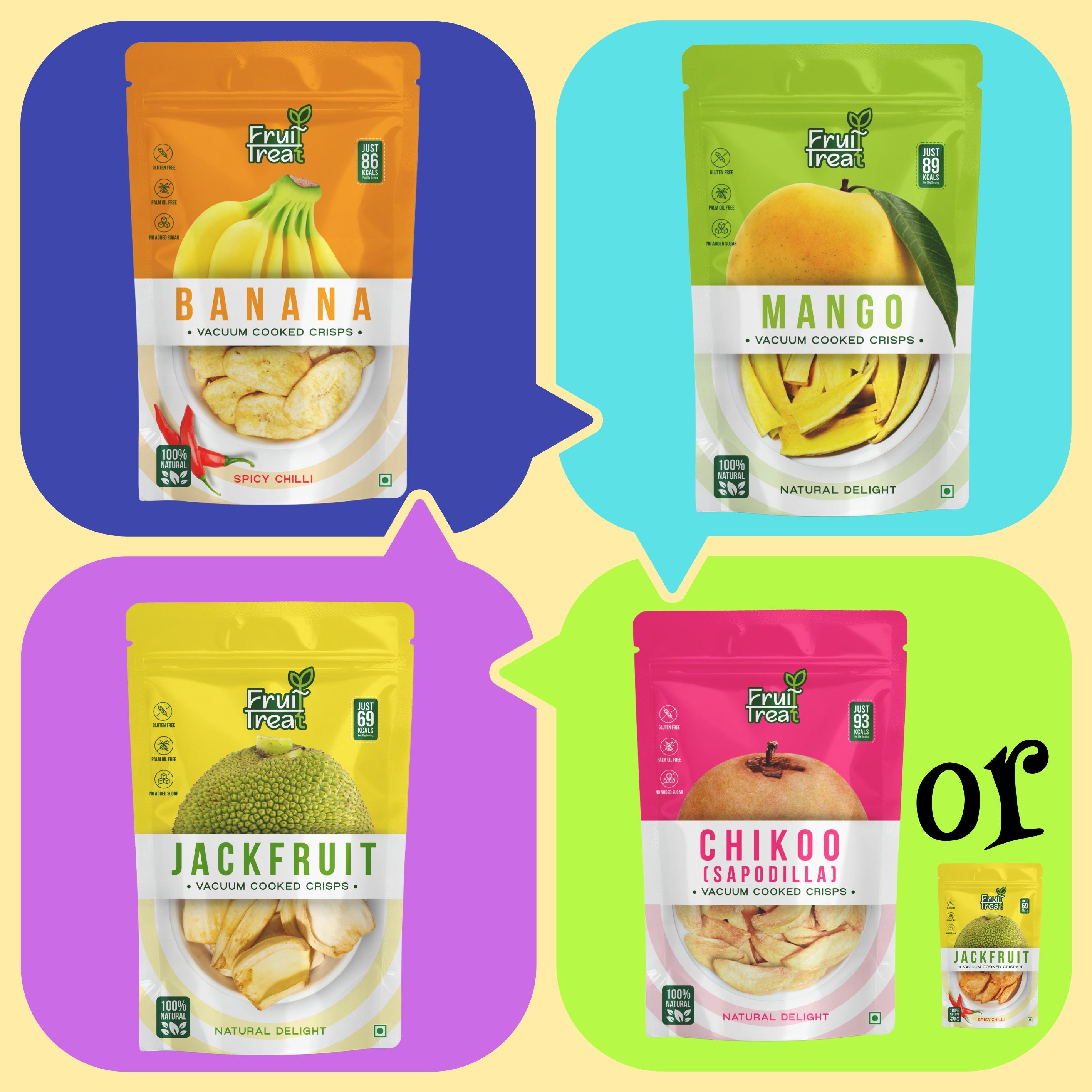 Natural Healthy Vacuum Fried Chips | Vacuum Fried Fruits | FruitTreat ...